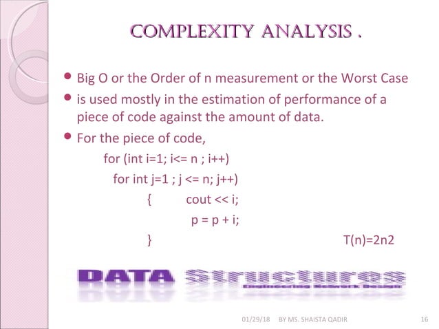 Complexity Analysis Ppt Programming Languages Computing