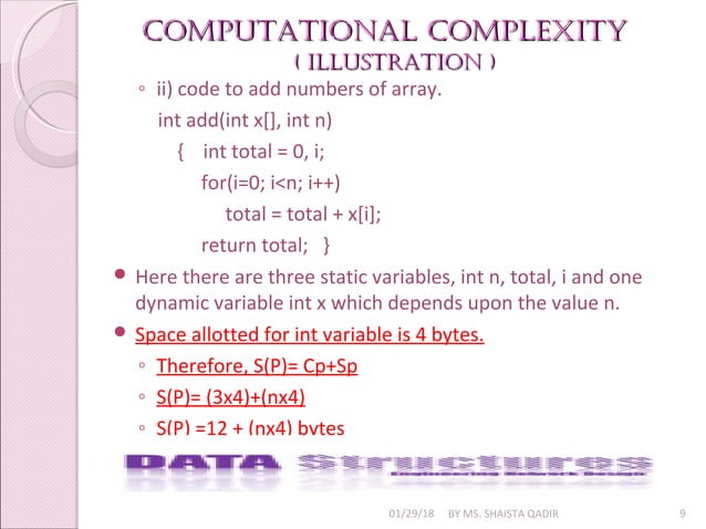 Complexity Analysis | PPT | Programming Languages | Computing