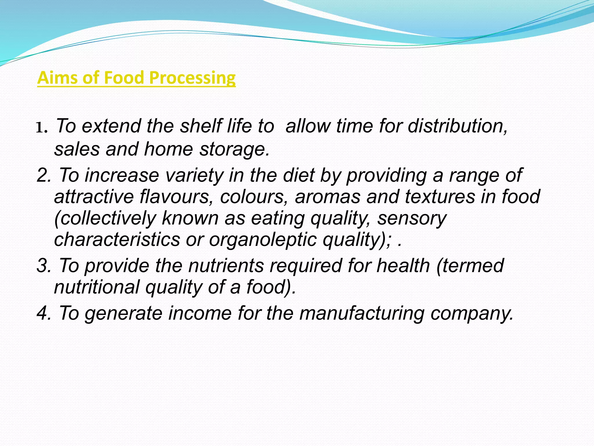 Food Processing and Preservation | PPTX