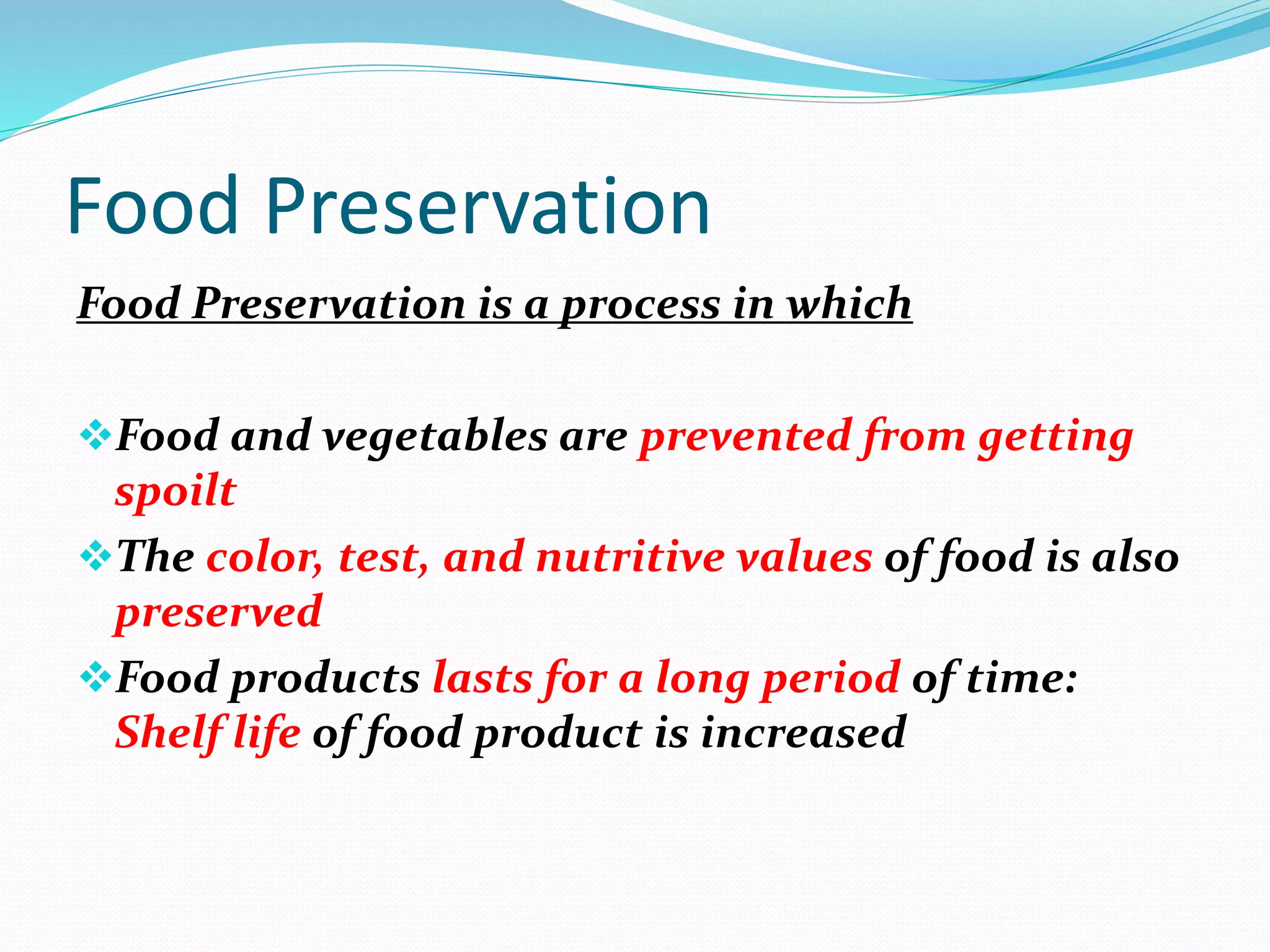 Food Processing and Preservation | PPTX