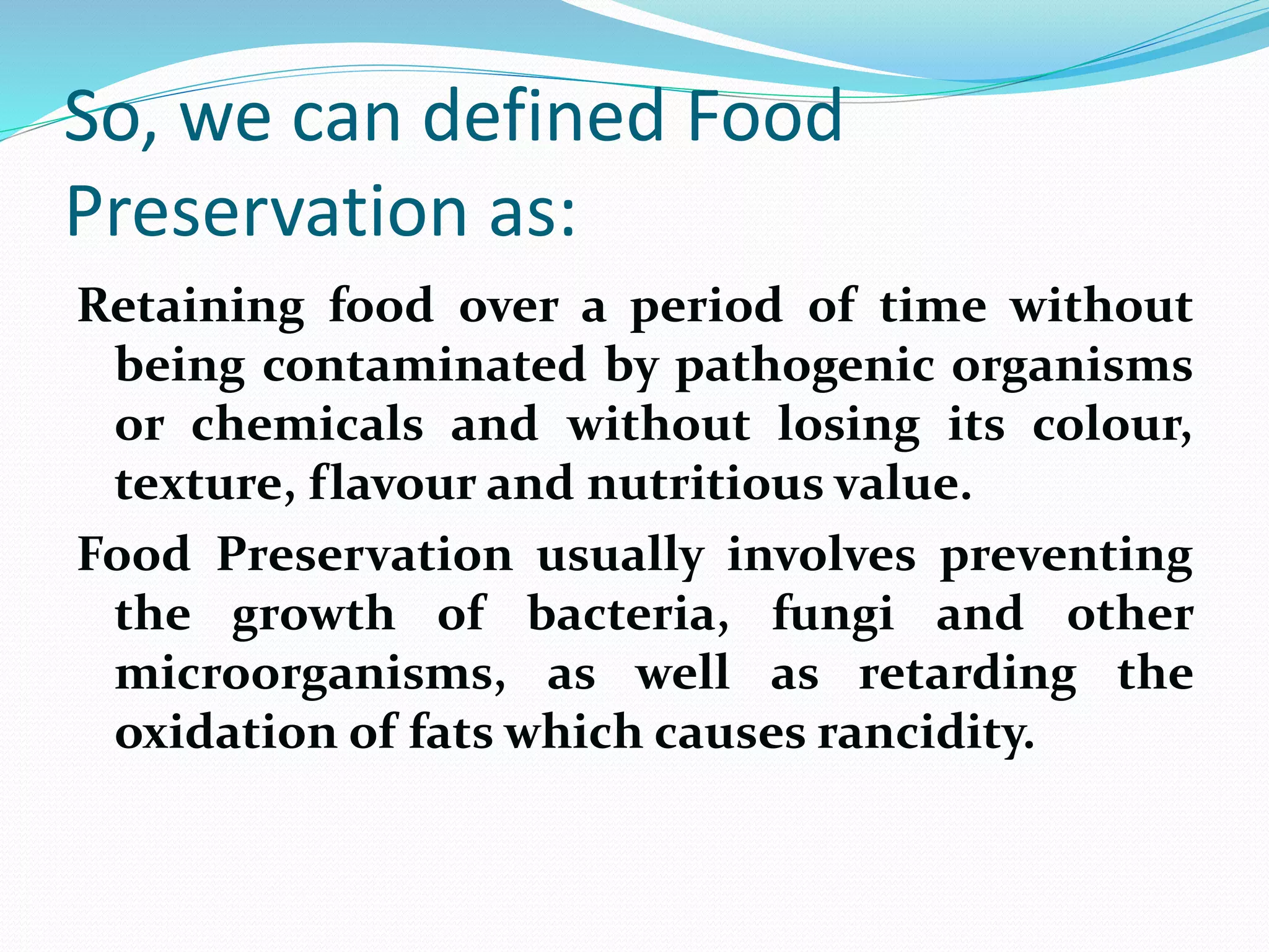 Food Processing and Preservation | PPTX
