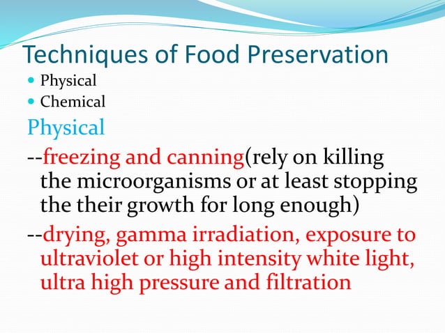 Food Processing and Preservation | PPTX