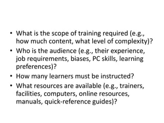 Designing Effective Training | PPT