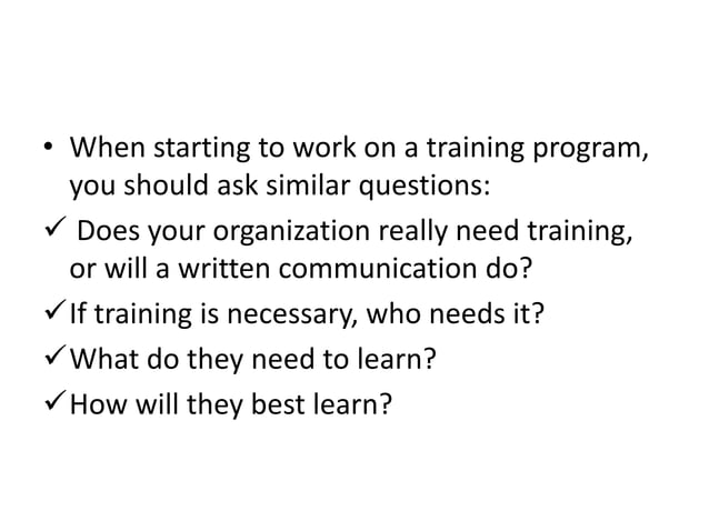 Designing Effective Training | PPT