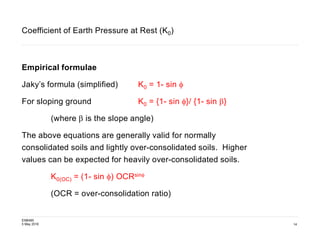 The design of earth-retaining structures - Lecture 2 | PDF