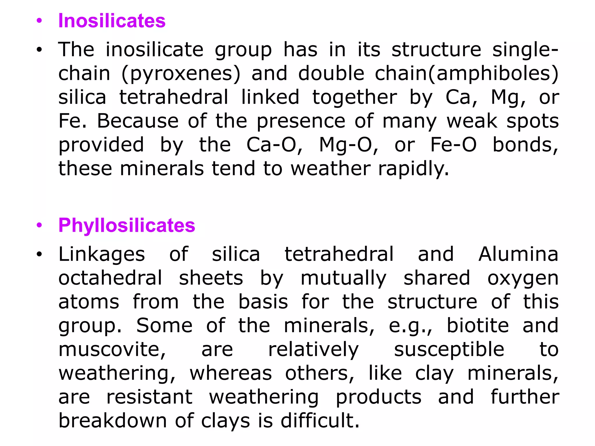 Soil Forming Rocks and Minerals Classification | PPTX