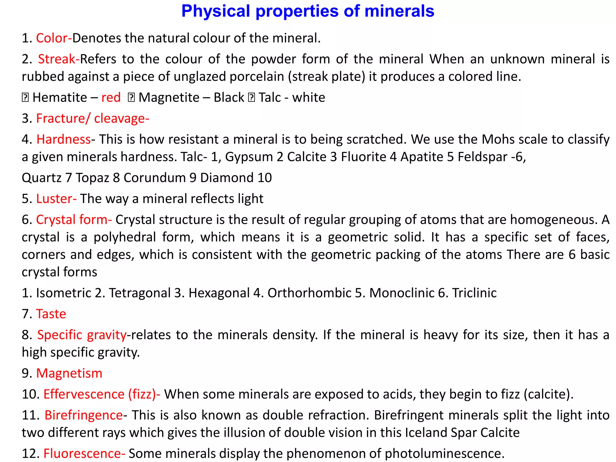 Soil Forming Rocks and Minerals Classification | PPTX