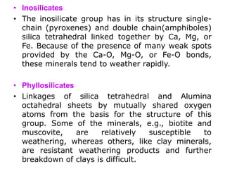 Soil Forming Rocks and Minerals Classification | PPTX