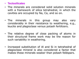 Soil Forming Rocks and Minerals Classification | PPTX
