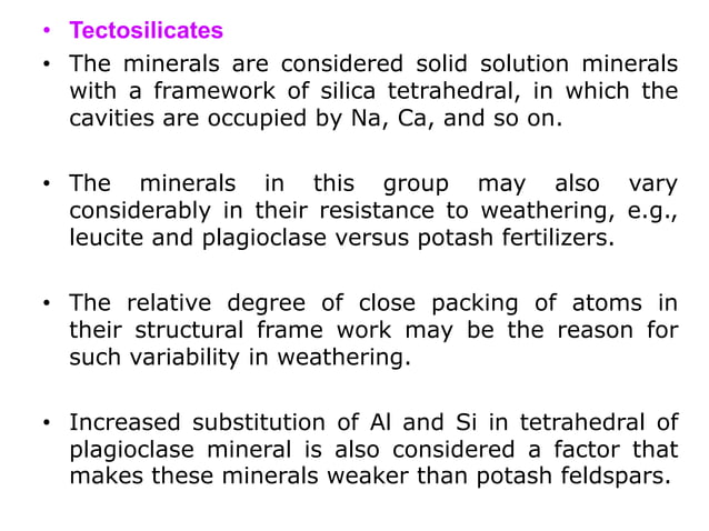 Soil Forming Rocks and Minerals Classification | PPTX | Geology | Science