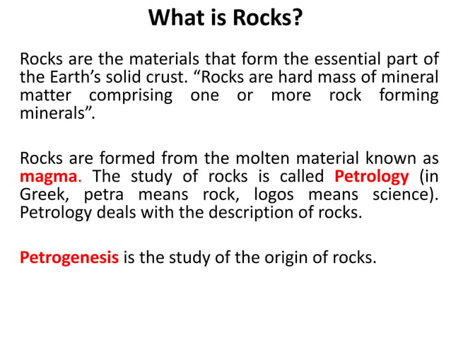 Soil Forming Rocks and Minerals Classification | PPTX | Geology | Science