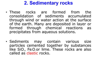 Soil Forming Rocks and Minerals Classification | PPTX