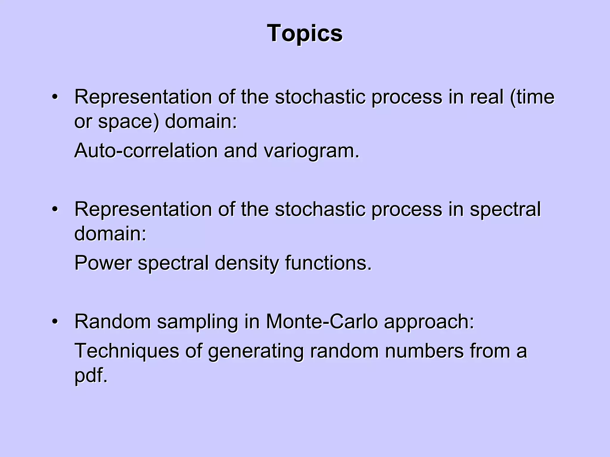 Lecture 2 Stochastic Hydrology Ppt