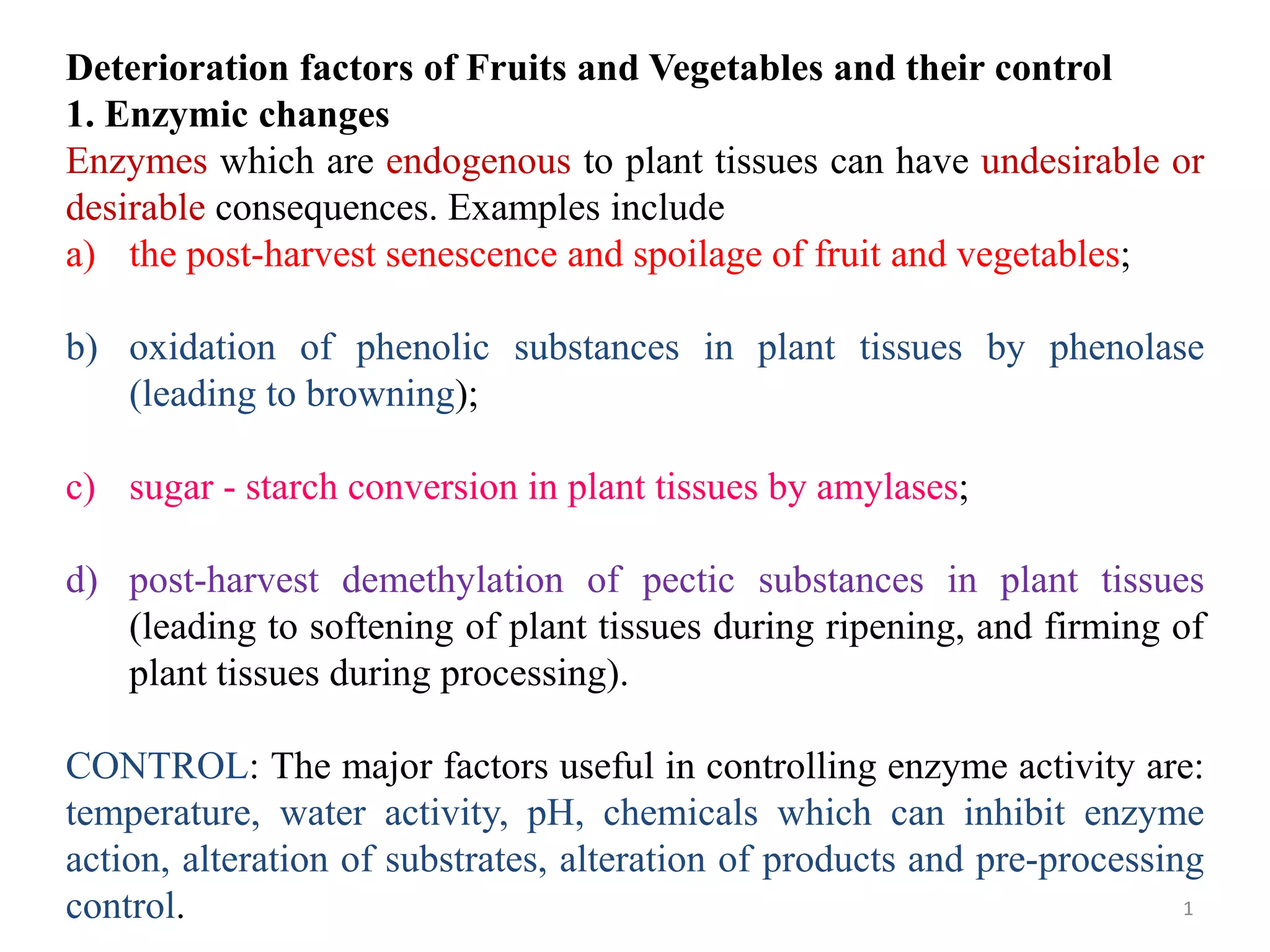 Fruits and Vegetables Processing Technology | PPTX
