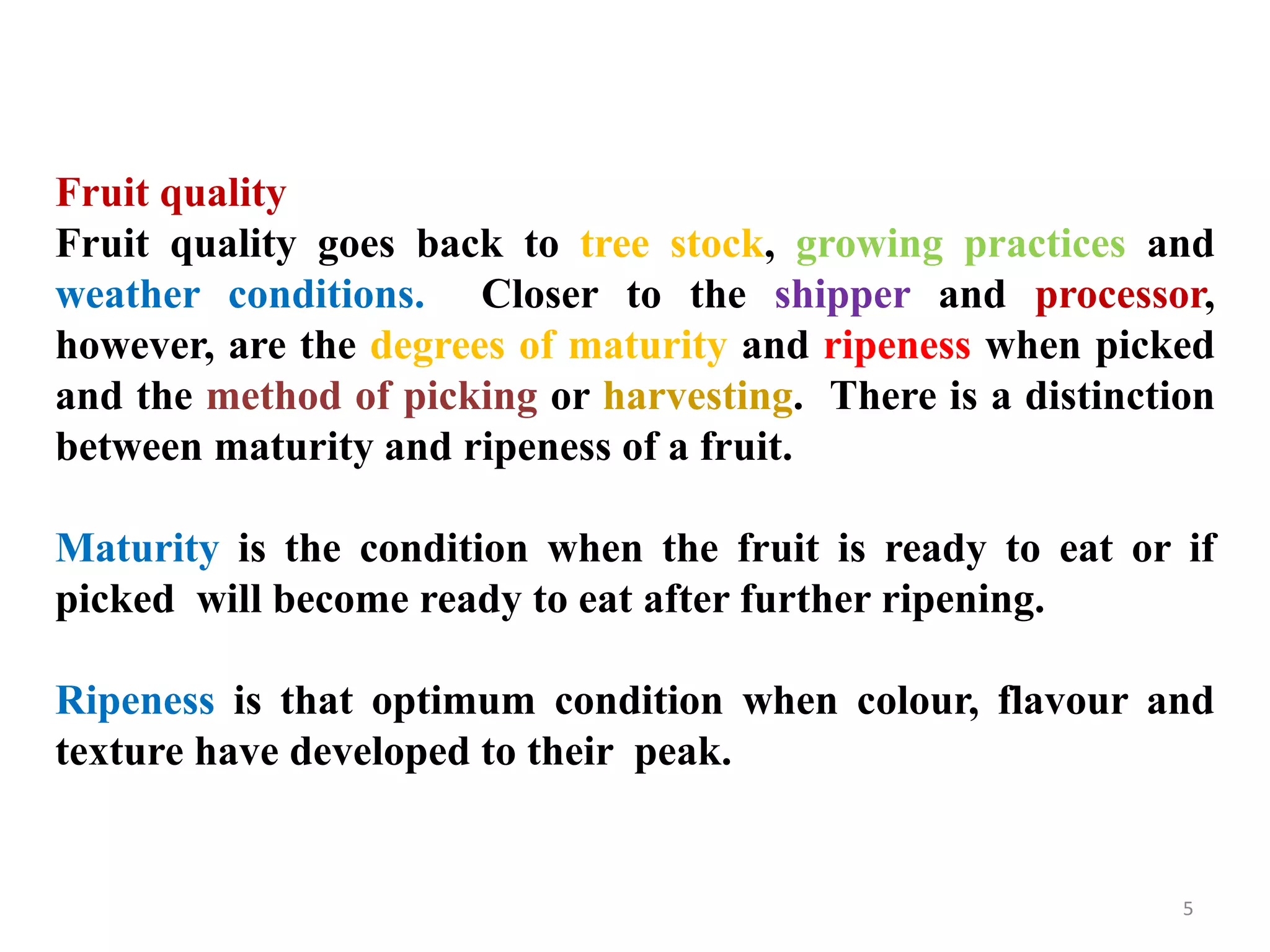 Fruits and Vegetables Processing Technology | PPTX