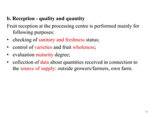 Fruits and Vegetables Processing Technology | PPTX
