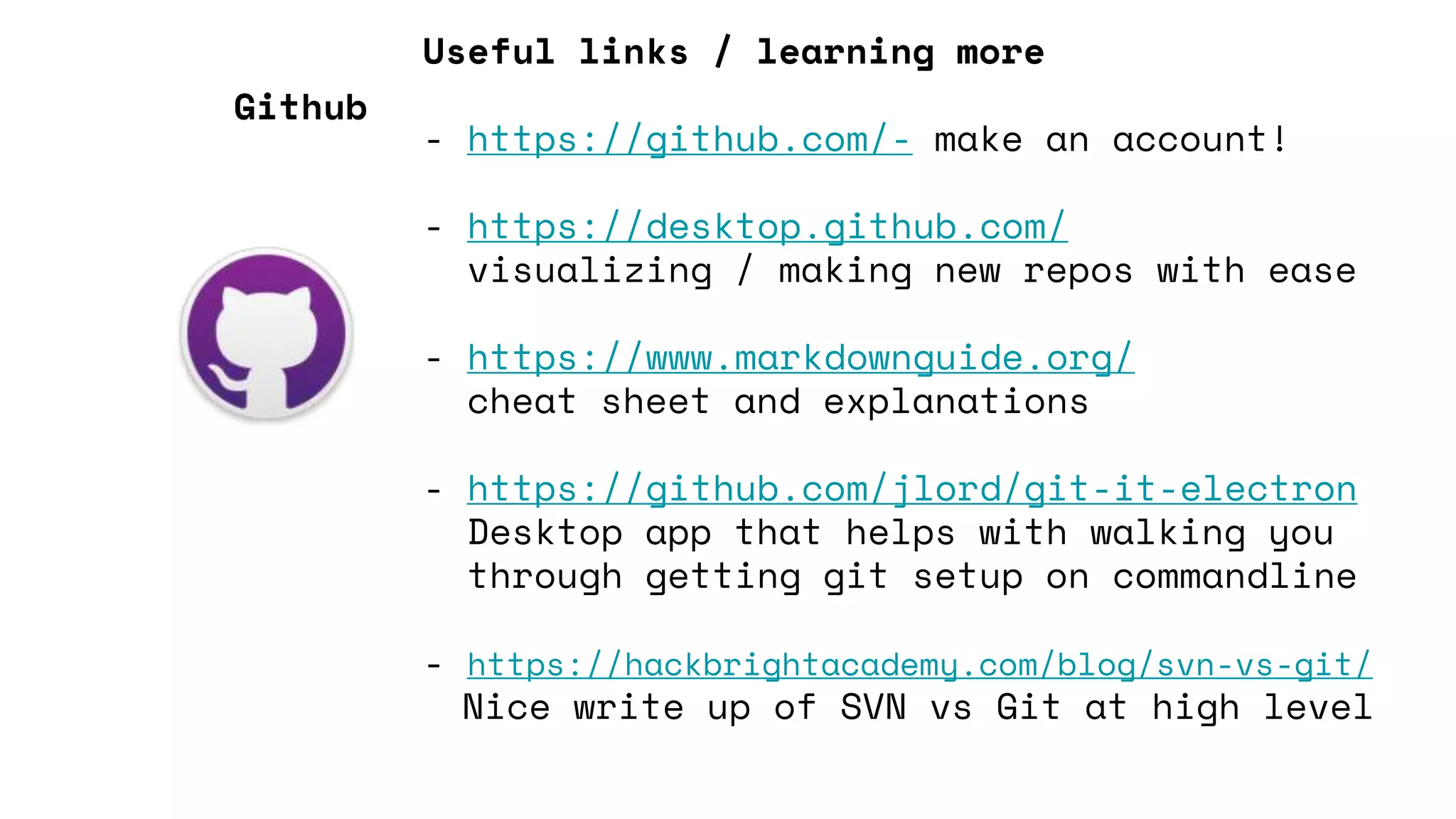 Background info on git / github | PPT