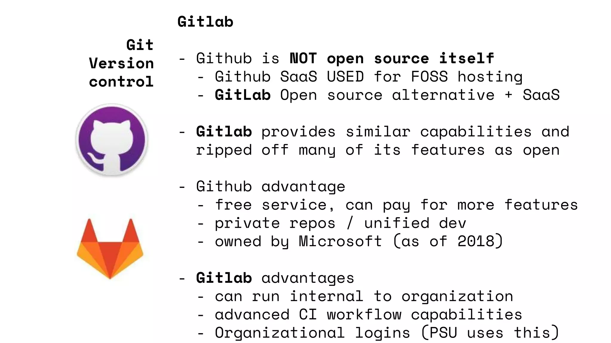 Background info on git / github | PPT