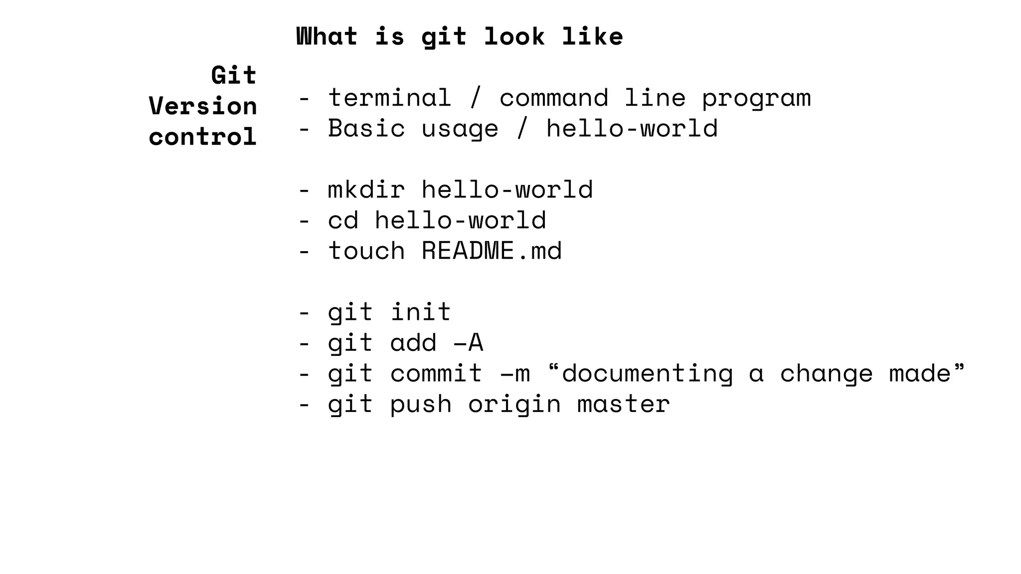 Background info on git / github | PPT
