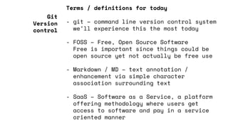 Background info on git / github | PPTX | Web Development | Internet