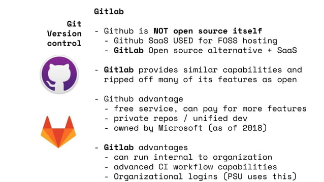 Background info on git / github | PPT
