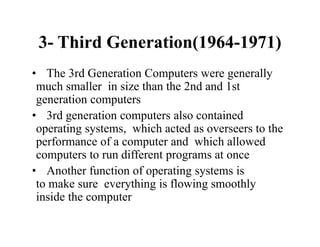 Generations of Computer | PDF | Technology & Computing