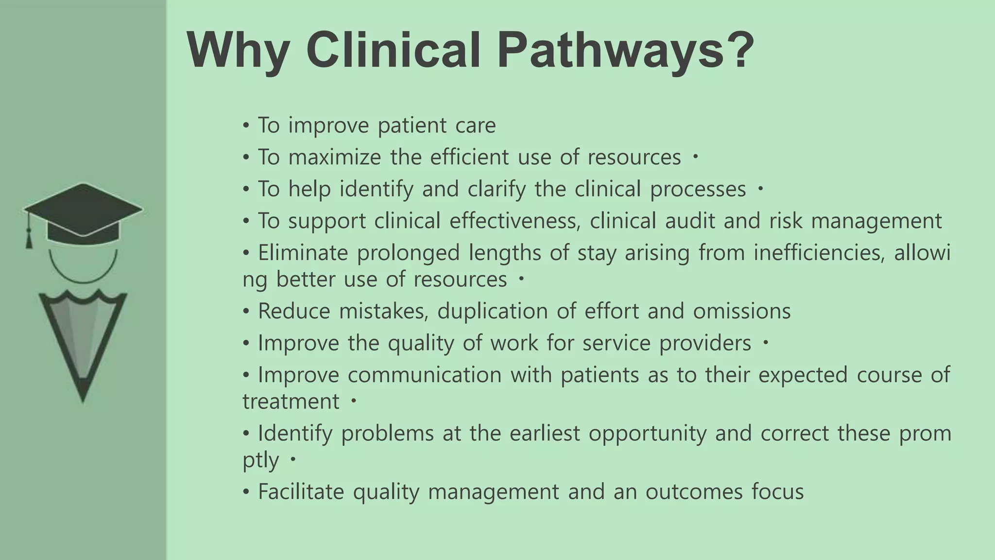 CLINICAL PATHWAYS | PPTX