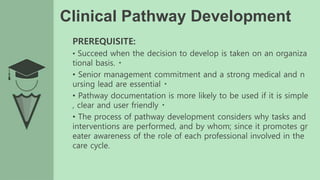 CLINICAL PATHWAYS | PPTX