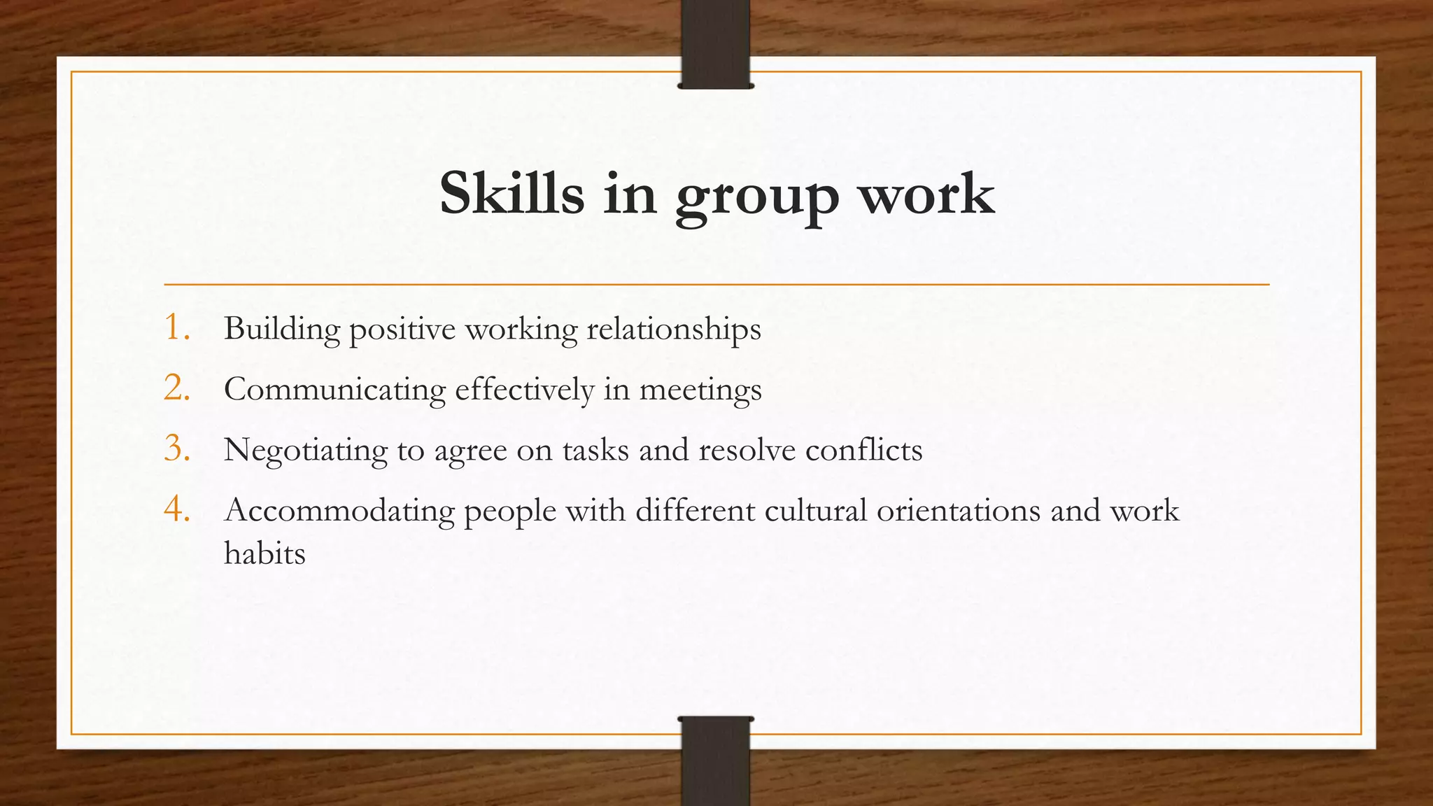 Effective Group Work | PPTX