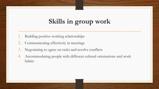 Effective Group Work | PPTX