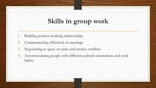Effective Group Work | PPTX | Education