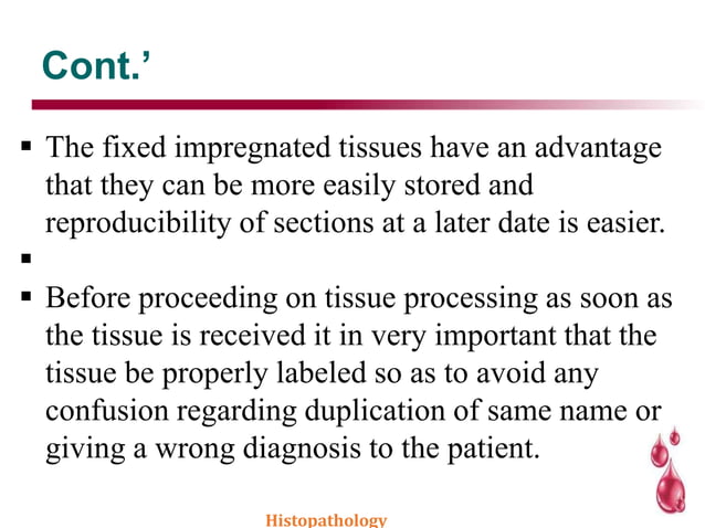 Lecture 2. tissue processing | PPTX