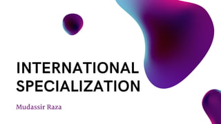 International Specialization | PDF