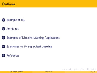 Lecture 2 (Machine Learning) | PDF