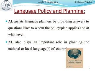 Lecture 2 Applied Linguistics | PPT
