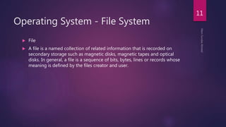Introduction to Operating System and its Types | PPT