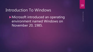 Introduction to Operating System and its Types | PPT