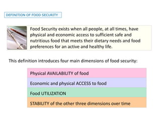 Lecture 2 food security | PPTX
