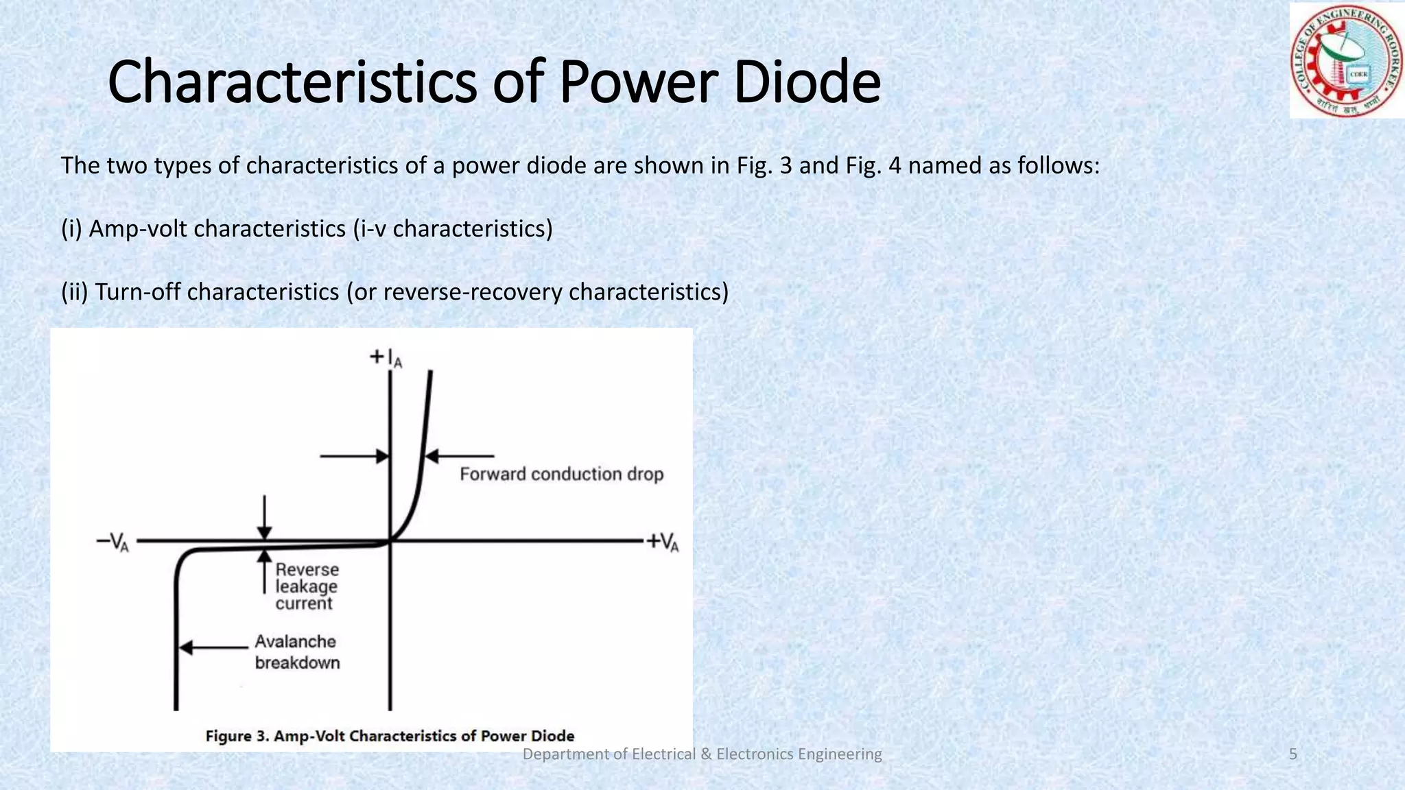 Lecture 2: Power Diodes | PPTX