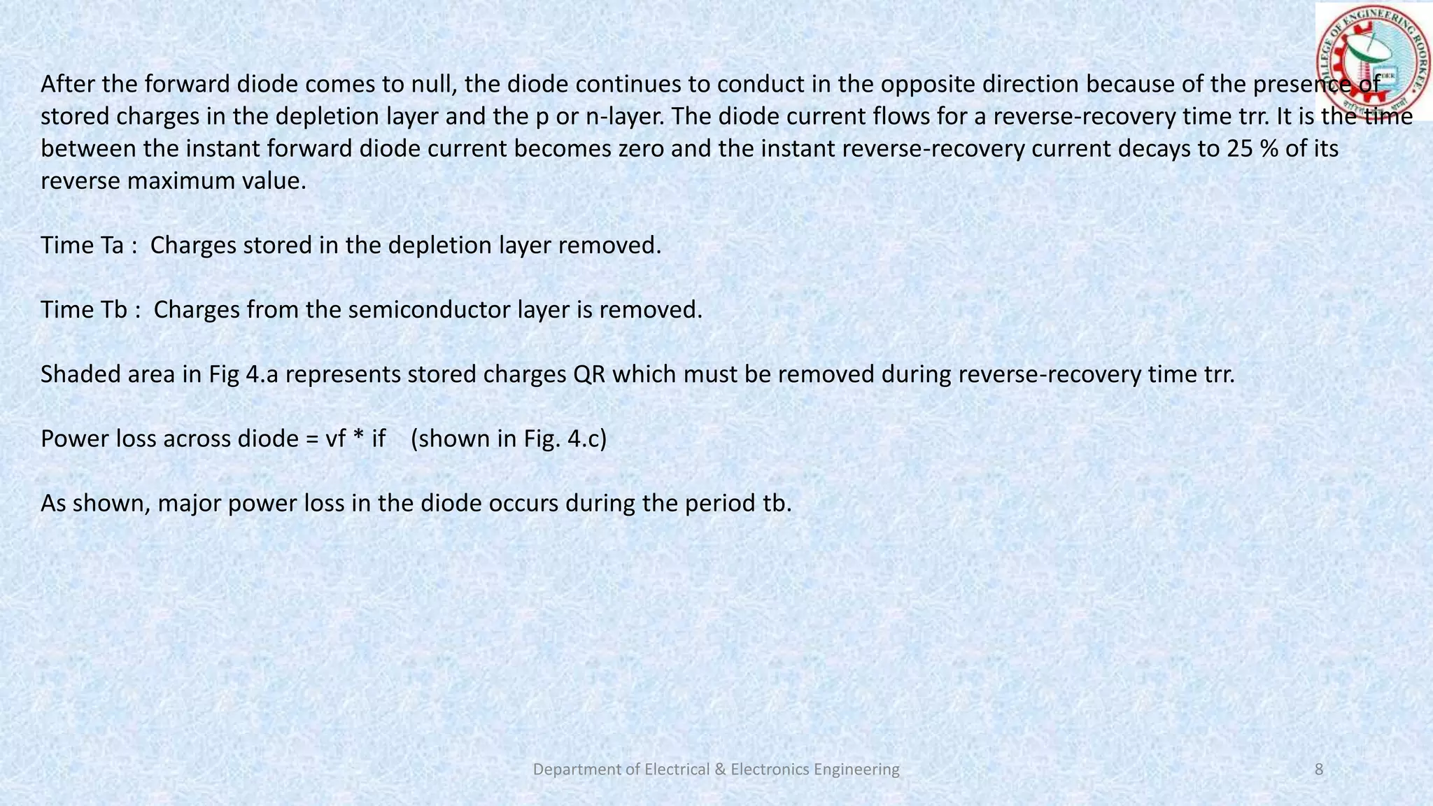 Lecture 2: Power Diodes | PPTX