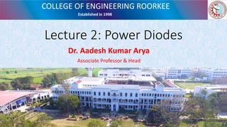 Lecture 2: Power Diodes | PPTX