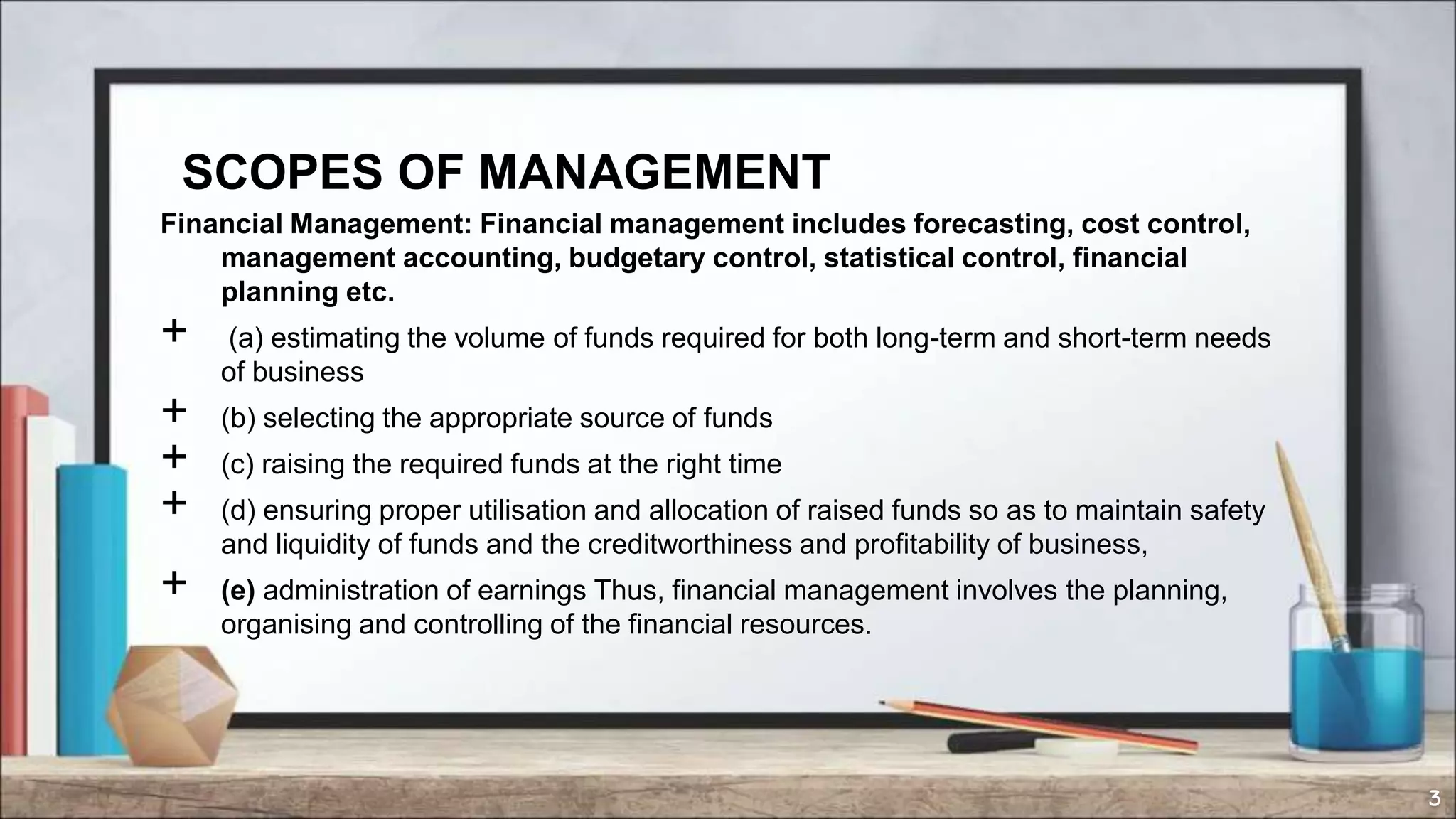 SCOPE OF MANAGEMENT | PPT