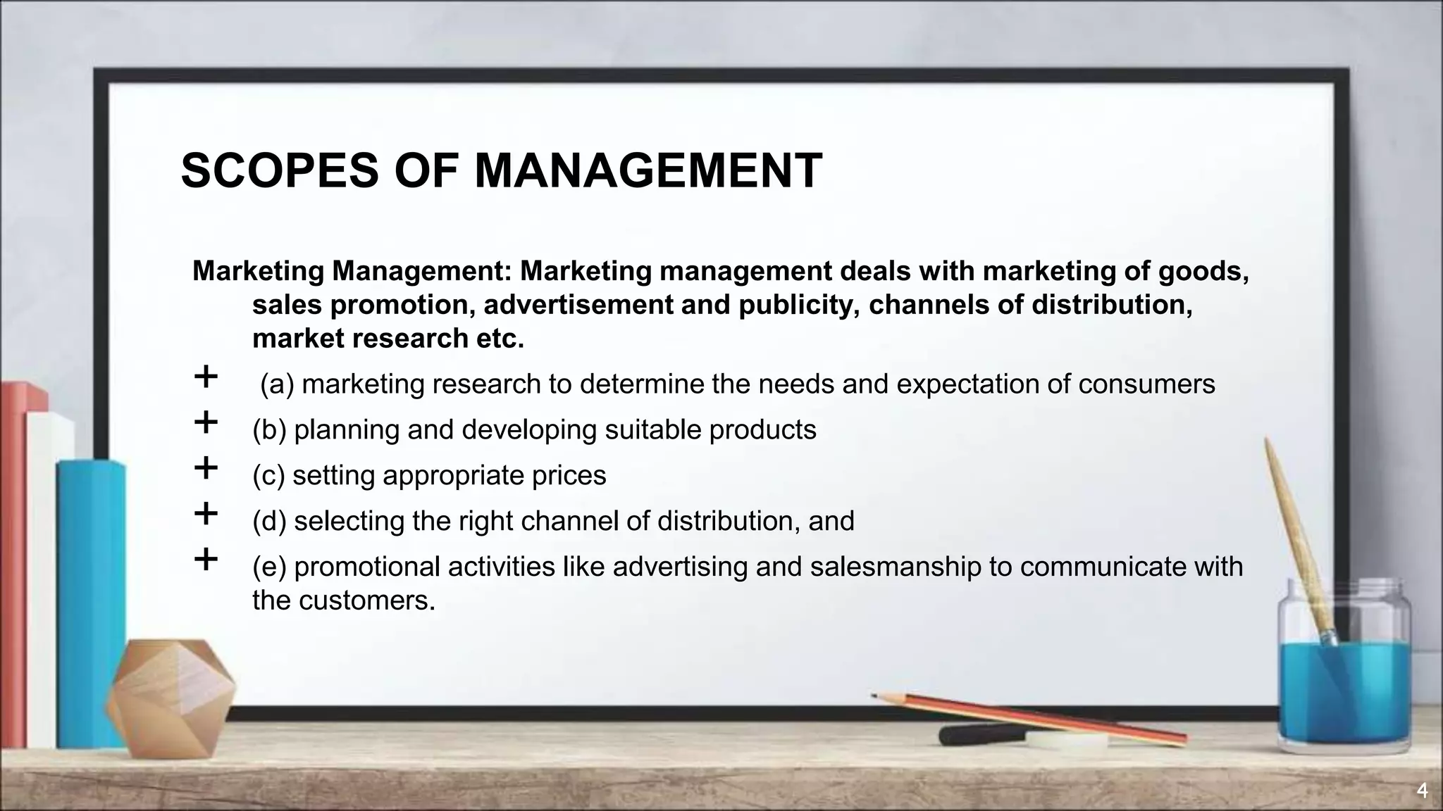 SCOPE OF MANAGEMENT | PPT