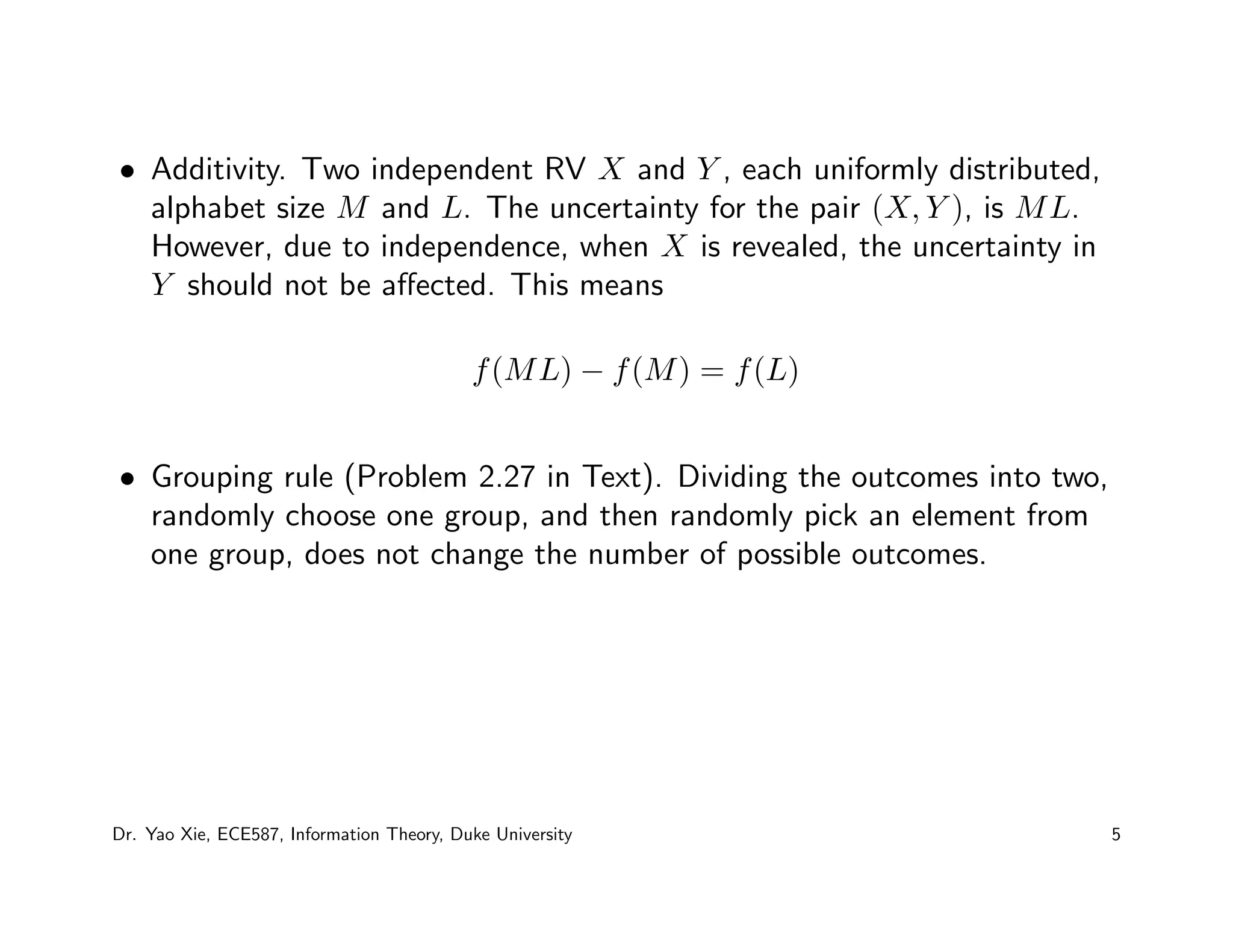 Lecture 2: Entropy and Mutual Information | PDF