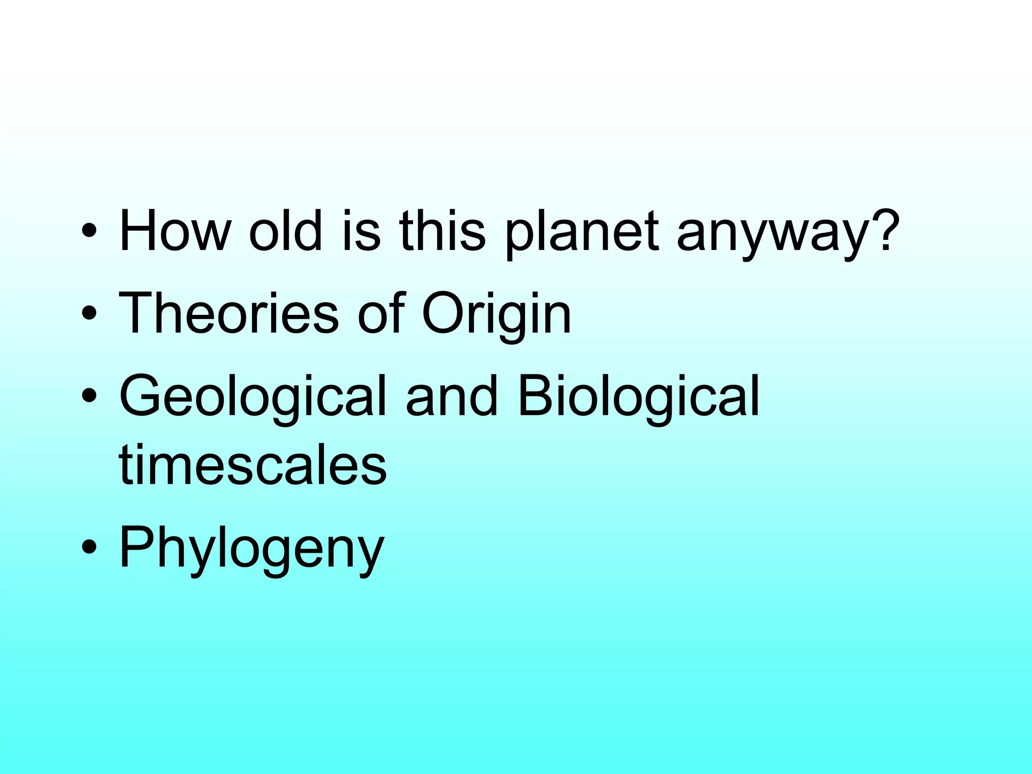 the origins of life on earth | PPT