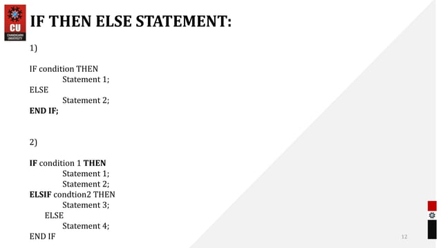 Lecture 2 3 26 Conditional Control Structure Pptx
