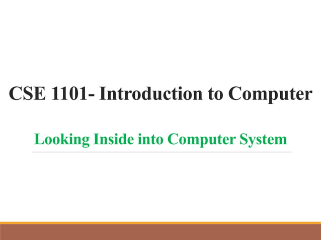 Looking inside into computer system | PPT