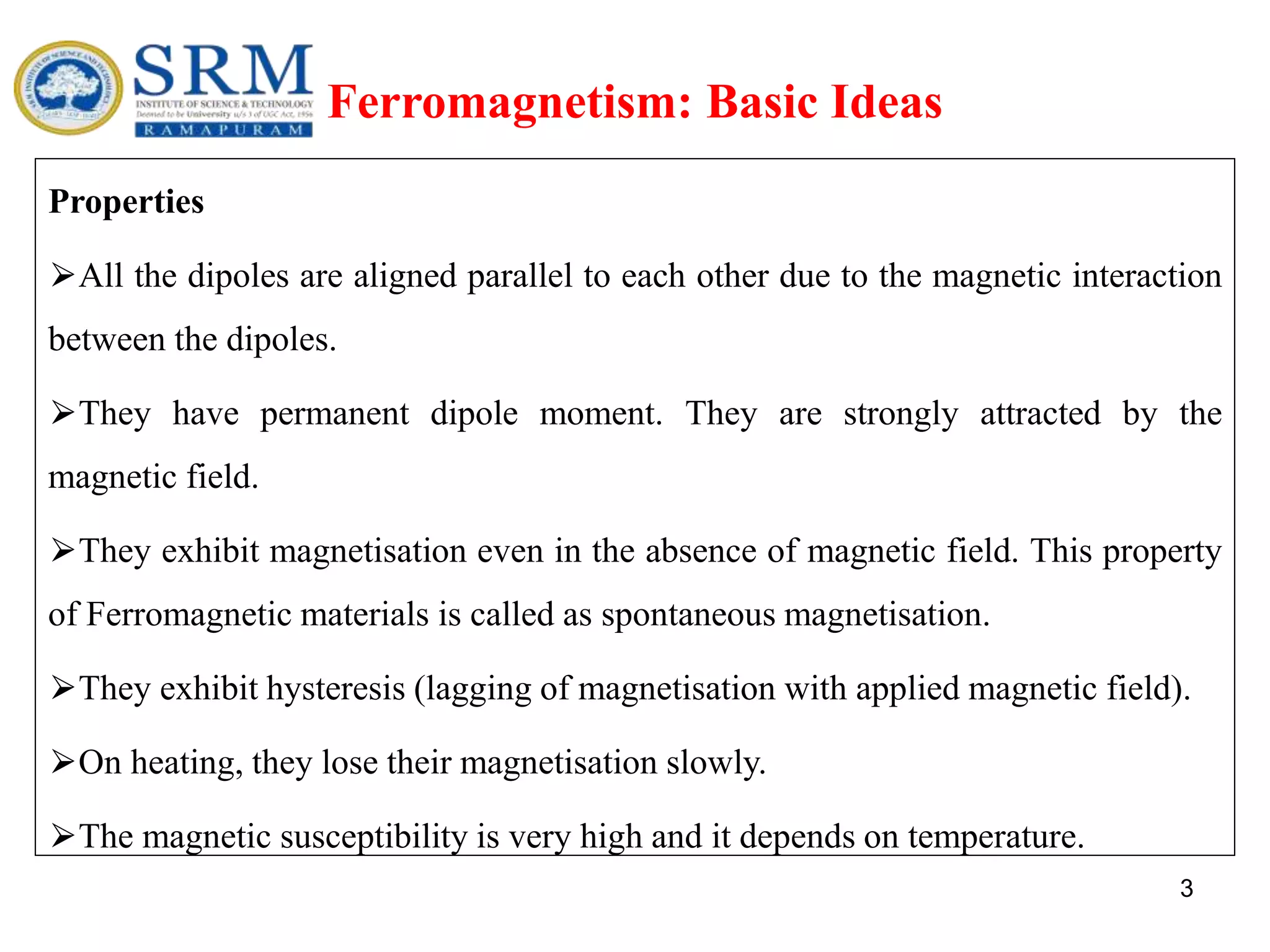 ferromagnetism | PPTX