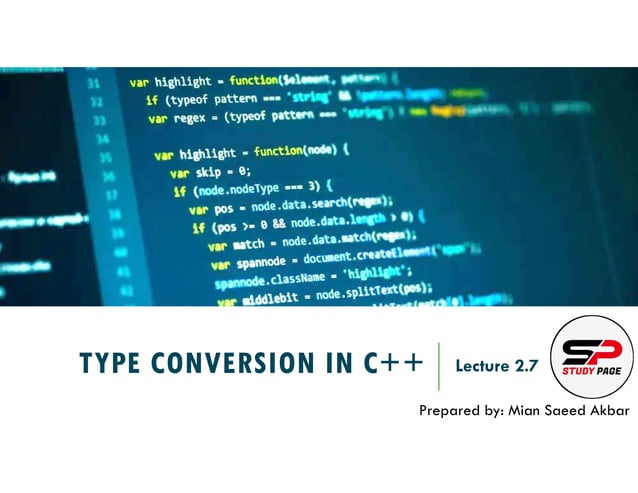 Lecture 2.7 Type Conversion in C++.pdf