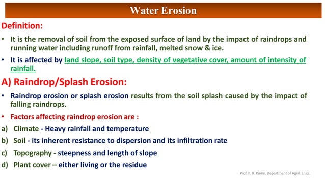 Lecture 2. Accelerated Erosion.pptx | Gardening | Home & Garden